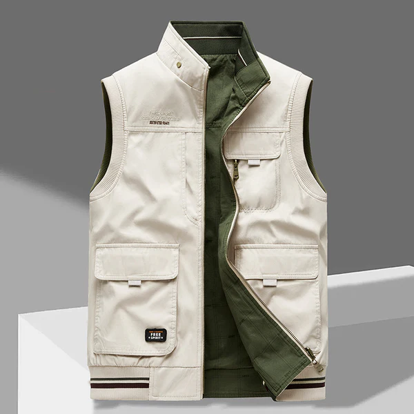 Derrick Cotton Utility Vest – Henry Durden